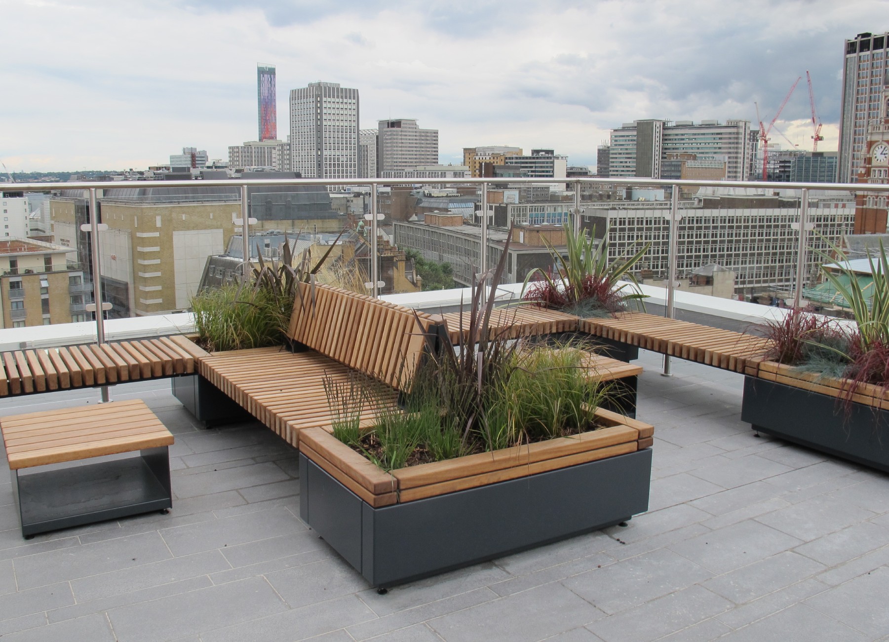 Rooftop Seating and Planters for Luxury Residential Flats - Contracts ...